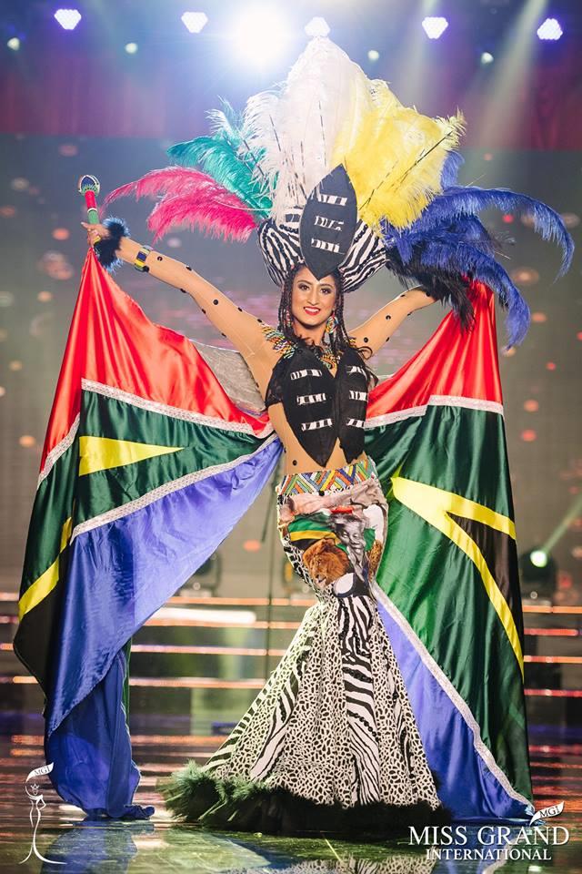 Yajna Debideen Miss Grand South Africa 2017 during national costume ...