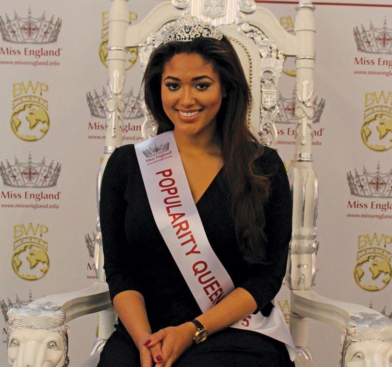 Shirin O Neil Popularity Queen For Miss England 2015